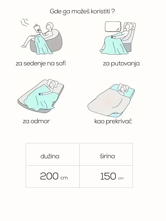 Mekano ćebe dezen