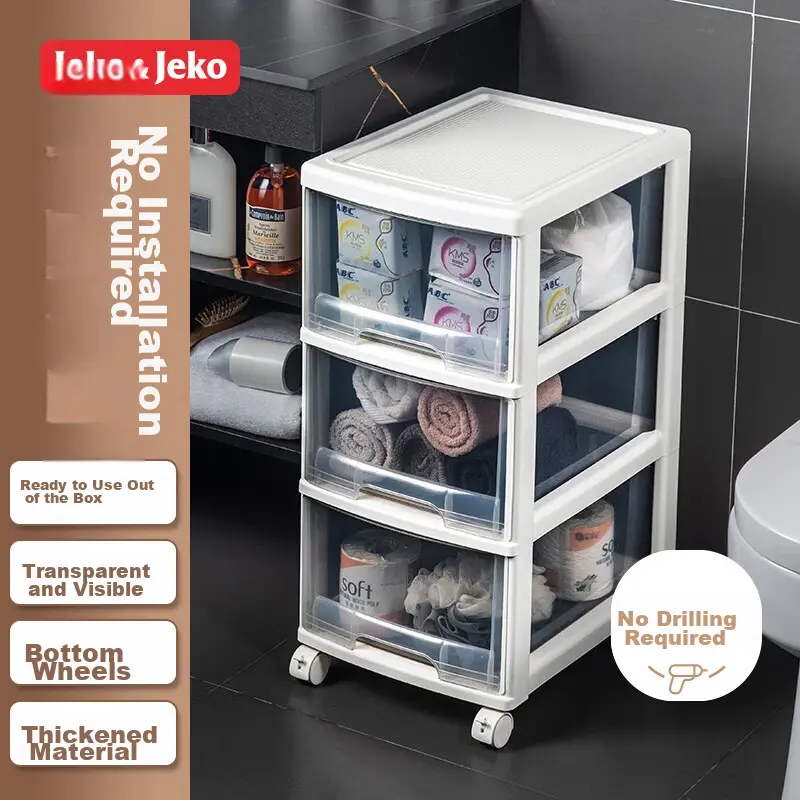 Jeko&Jeko Ormarić za kupatilo, 3 nivoa, 32cm, Beli