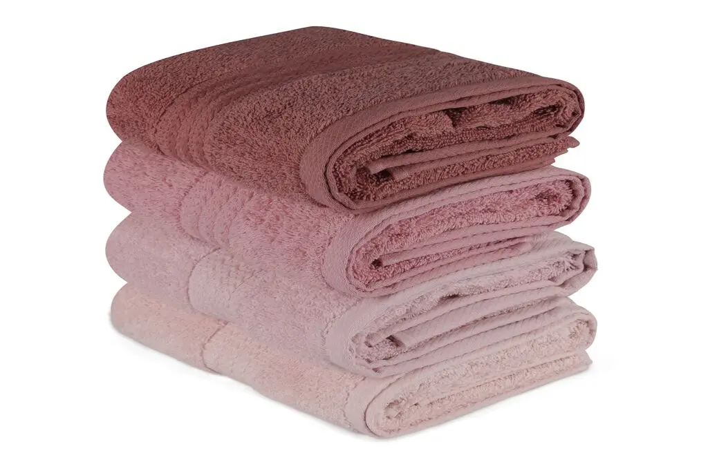 L'Essentiel Maison Set peškira Rainbow, 50x90cm, 4 komada, Roze