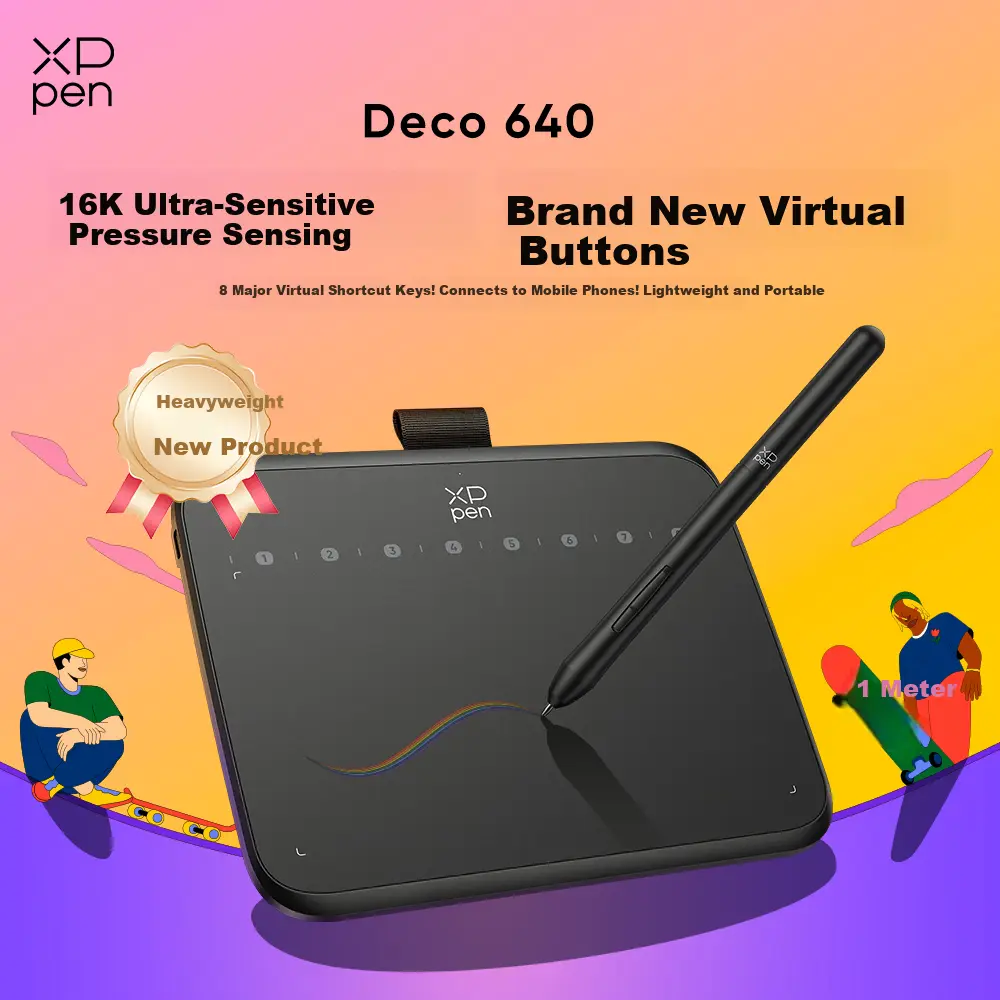 XP-PEN Deco 640 Grafička tabla, , 160x90mm, USB-C