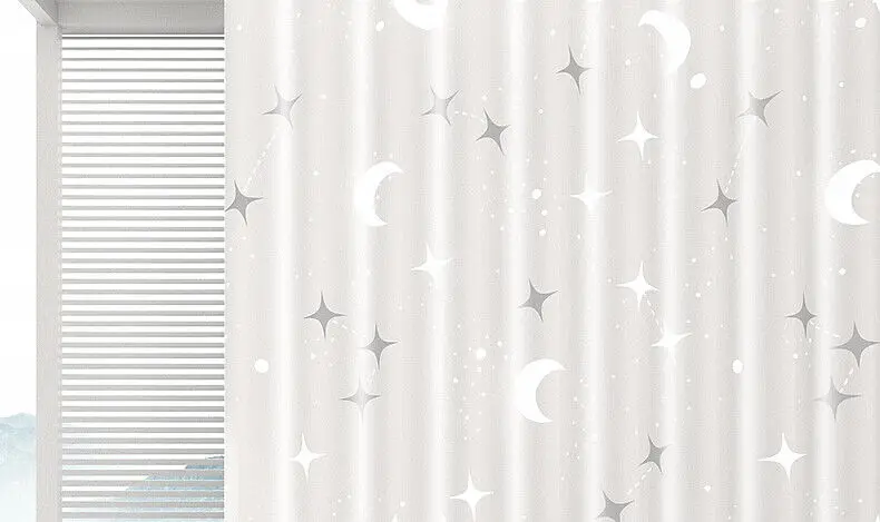 Mercury Home Textiles Zavesa za tuš kabinu, 180×200cm, Bela