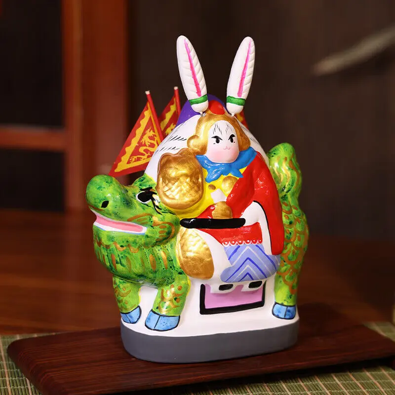 Jitufang Ukrasna figurica Qilin zec, Šarena