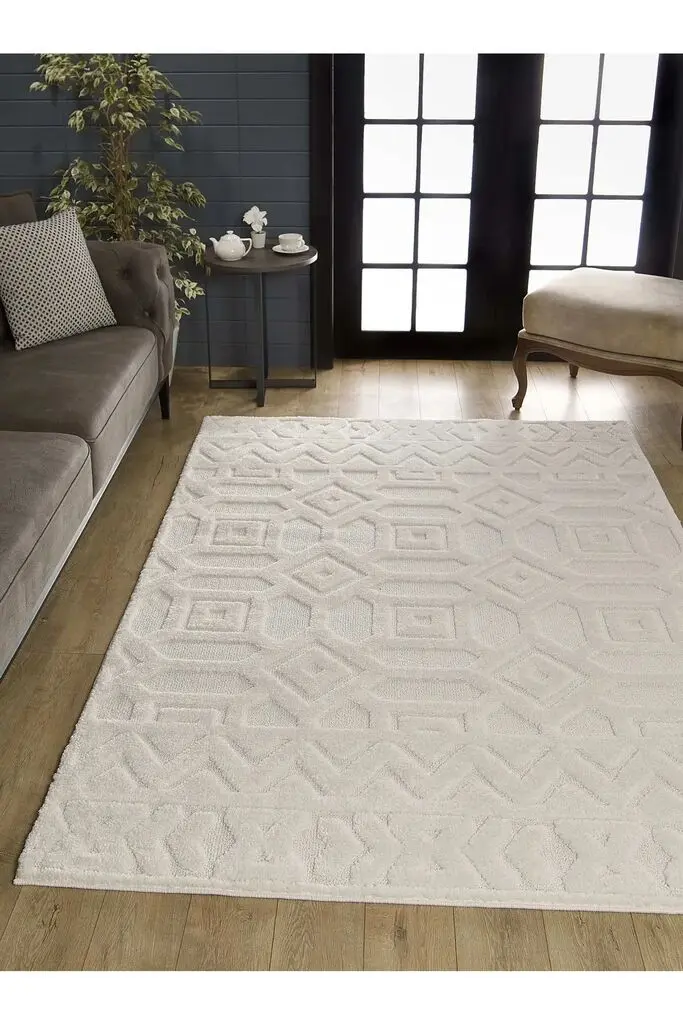 Conceptum Hypnose Tepih 636A, Pravougaoni, 100 x 400 cm, Bež