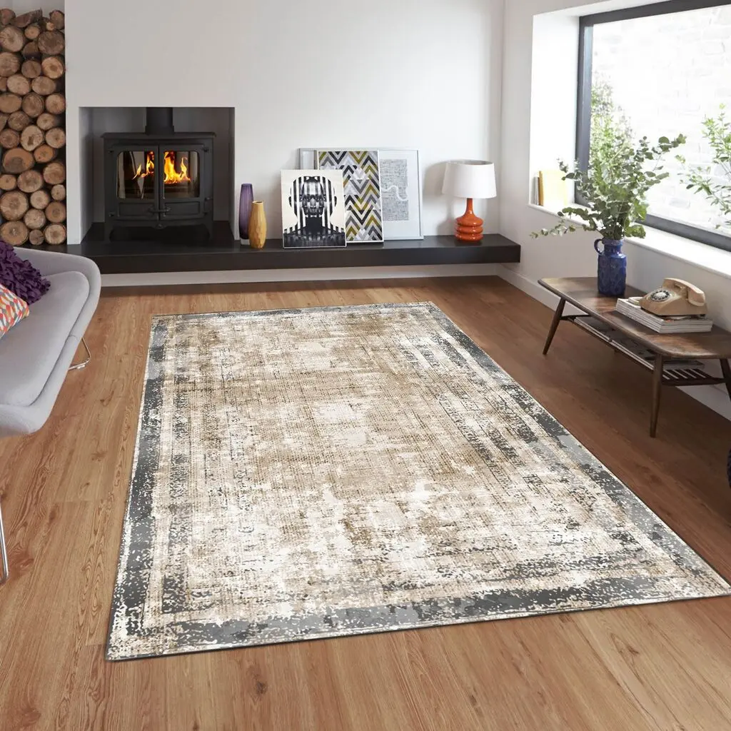 Conceptum Hypnose Tepih CG_60, Pravougaoni, 80 x 140 cm, Sivo-braon
