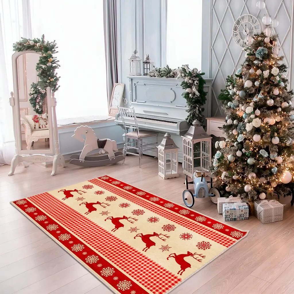 Conceptum Hypnose Tepih Woobtny0331, 80 x 150cm, Crveni