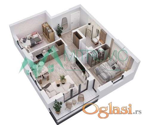 1004816 VRDNIK – STAN 53 m², PAMETNI HOME SISTEM, NOVI ST