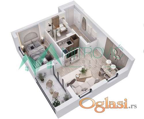 1004812 VRDNIK – STAN 46 m², SMART HOME SISTEM, NOVI STANDARD STANOVANJA