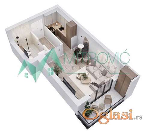 1004820 VRDNIK – STAN 33 m², SMART HOME SISTEM, NOVI STANDARD STANOVANJA