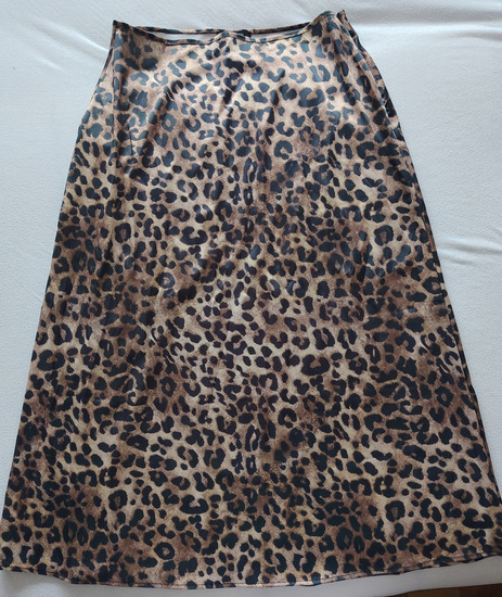 Saten suknja leopard print NOVA