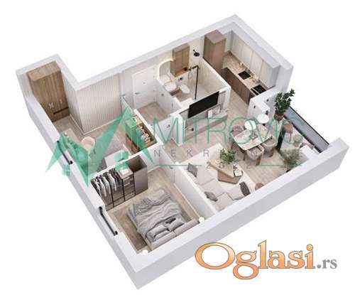 1004806 VRDNIK – STAN 52 m², SMART HOME SISTEM, NOVI STANDARD STANOVANJA