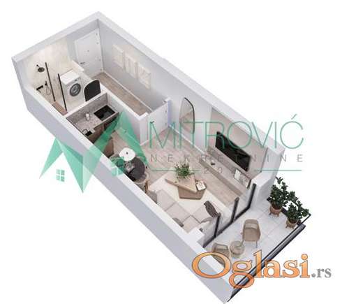 1004808 VRDNIK – STAN 30 m², PAMETNA TEHNOLOGIJA ZA SAVREMENO STANOVANJE