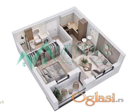 1004810 VRDNIK – STAN 37 m², SMART HOME SISTEM, NOVI STANDARD STANOVANJA