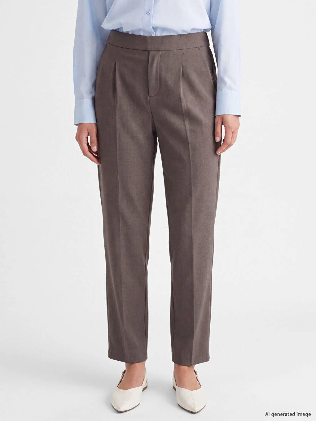 LCW EVERYDAY Ženske Pantalone Od Tkanine Sa Suženim Nogavicama