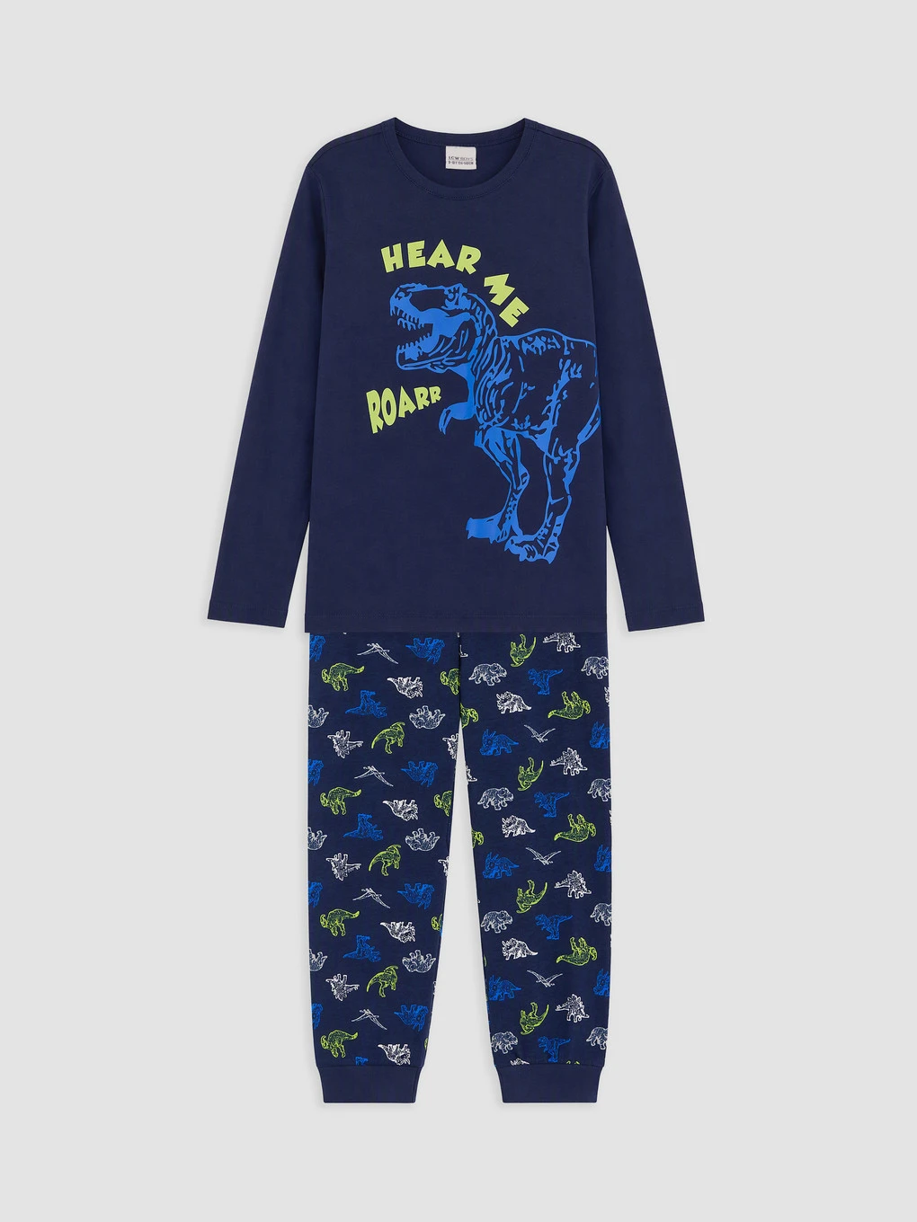 LCW Kids Dečiji Pidžama Komplet Sa Dinosaurus Printom