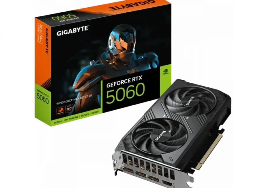 Grafička karta Gigabyte GeForce RTX 5060 Windforce OC GV-N5060WF2MAX OCV2-8GD 8GB GDDR7