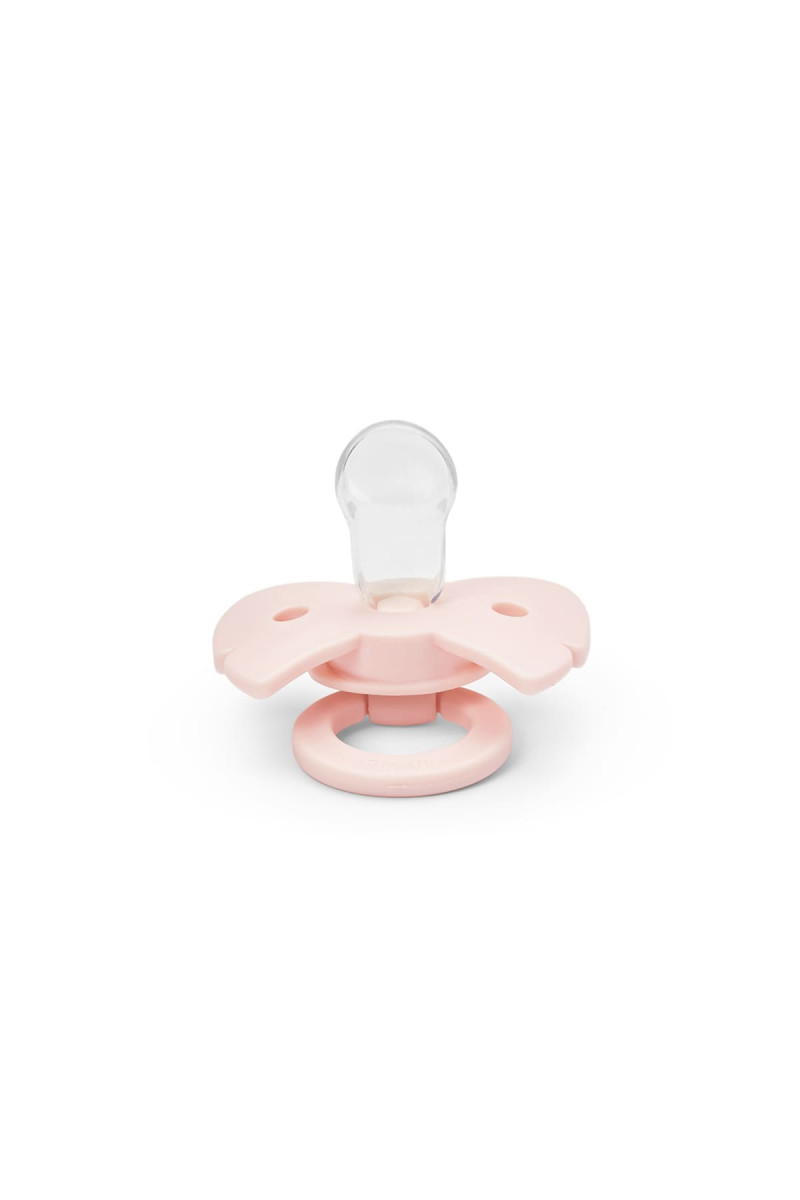 Elodie laža silikonska 0+ misty pink binky bow