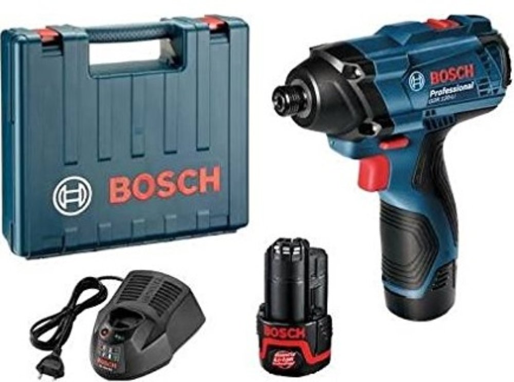 Aku udarni odvijač 2 x akumulatora GBA 12V 2.0Ah i brzim punjačem GDR 120-LI BOSCH