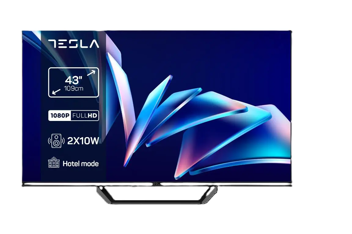 Tesla TV 43E365BF, 43", FHD, DVB-C/T/T2/S/S2, crni