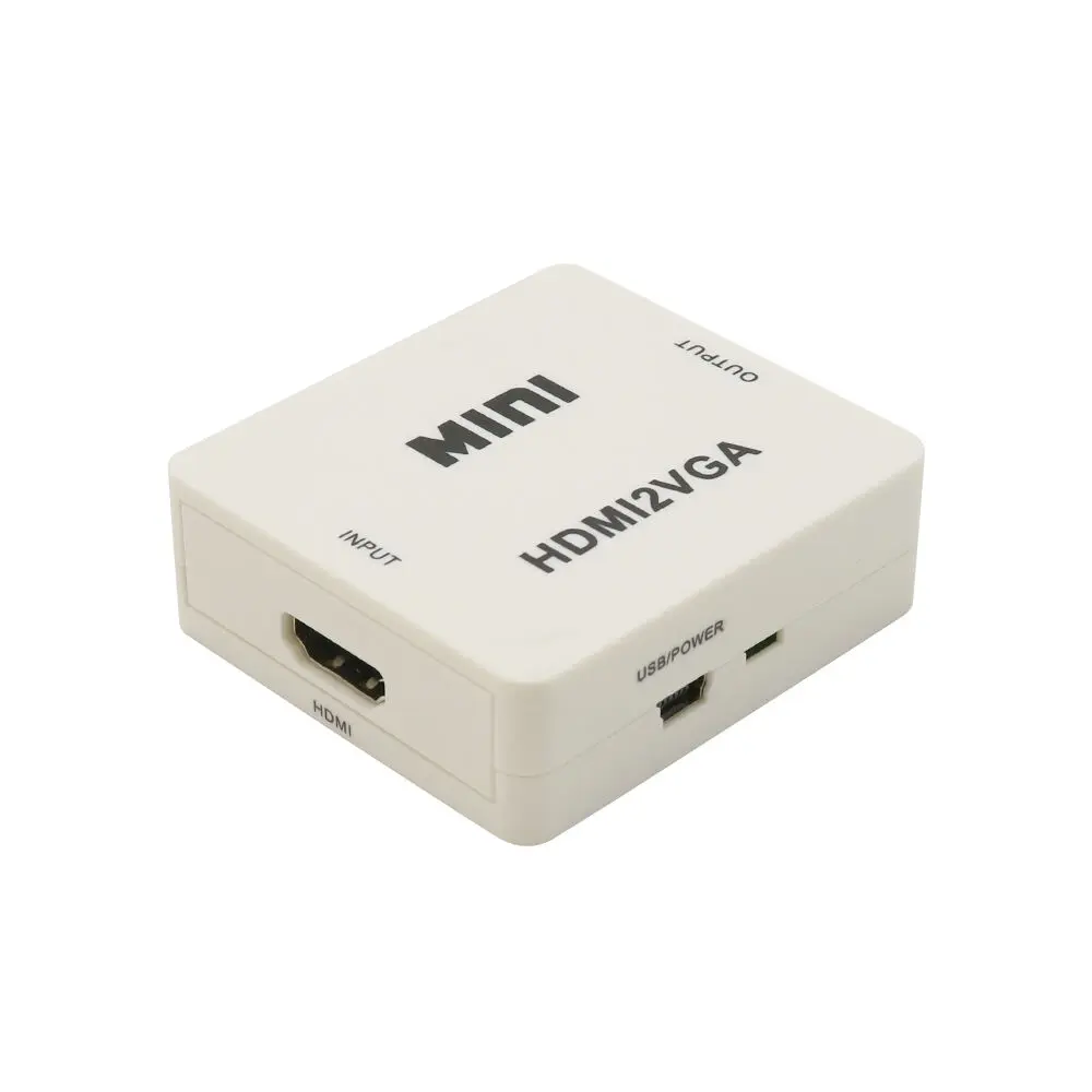 Digitalno-analogni adapter, HDMI na VGA, Beli