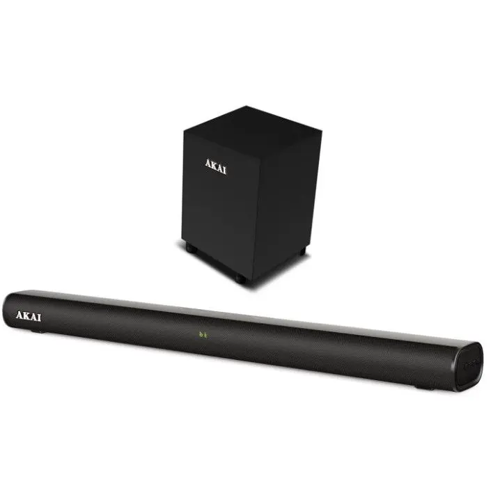 Akai Soundbar ASB-20CSW 2.1 sa subwooferom, 80W, Crni