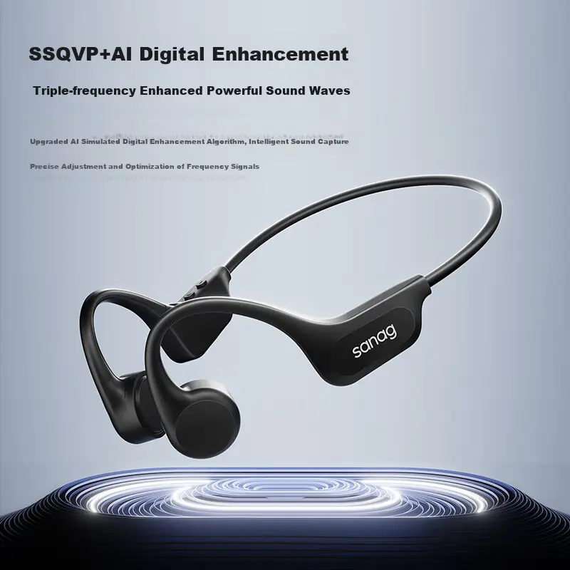 Sanag Bluetooth slušalice B60S, Crne