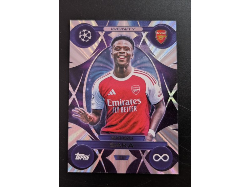 Topps Match Attax 2025-2026 Saka Infinity Redak Insert2