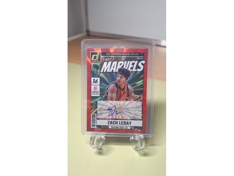 Panini Donruss Zach LeDay POTPIS Partizan Milan od 99