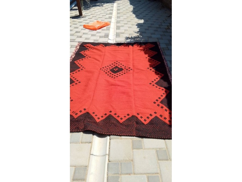 Starinski vuneni ćilim-prekrivač 5