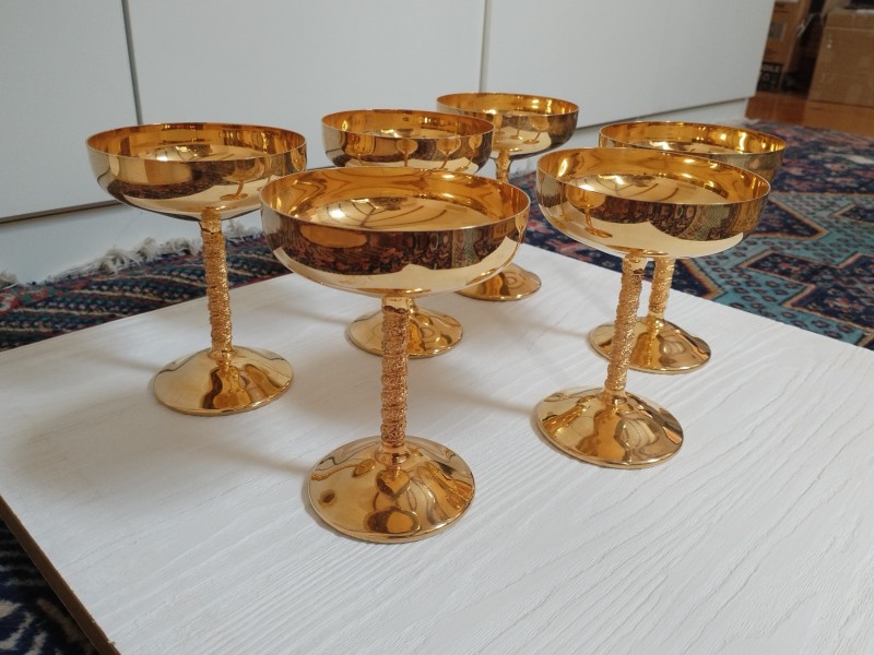 F.B Rogers silverplated pehari- čaše za šampanjac