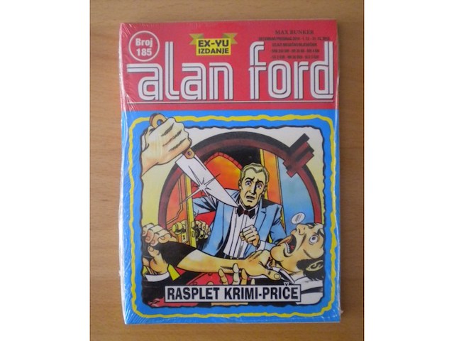 Alan Ford broj 185-Rasplet krimi-priče (u celofanu)