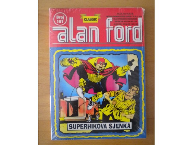 Alan Ford broj 191-Superhikova sjenka (u celofanu)