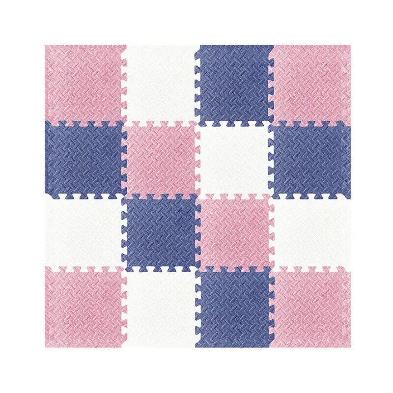 Budisi Podloga za bebe, 30x30x2.5cm, 16 komada, Teget-roze