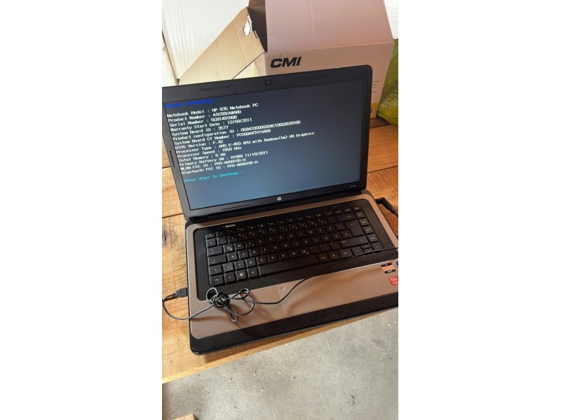 laptop HP 635 Notebook PC
