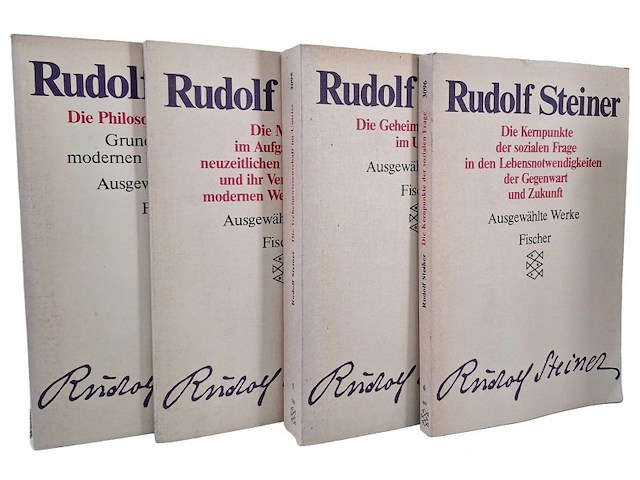 Rudolf Štajner - IZABRANA DELA 1-4 (na nemačkom)
