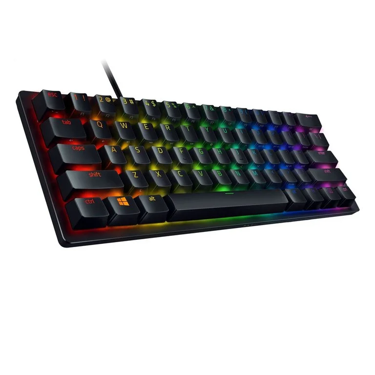 Razer Huntsman Mini 60% opto-mehanička gejmerska tastatura Clicky Purple RGB RZ03-03390100-R3M1