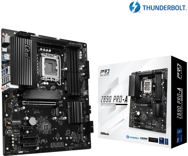 ASRock Z890 Pro-A matična ploča LGA1851 DDR5 ATX Thunderbolt 4 90-MXBP50-A0UAYZ
