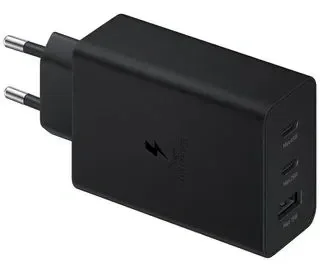 Samsung 65W Trio kućni punjač 2x USB-C + USB-A crni EP-T6530NBE