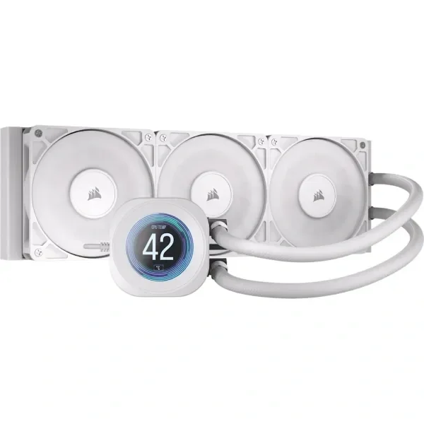 Corsair NAUTILUS 360 RS LCD vodeni hladnjak za procesor 360 mm beli, CW-9061034-WW
