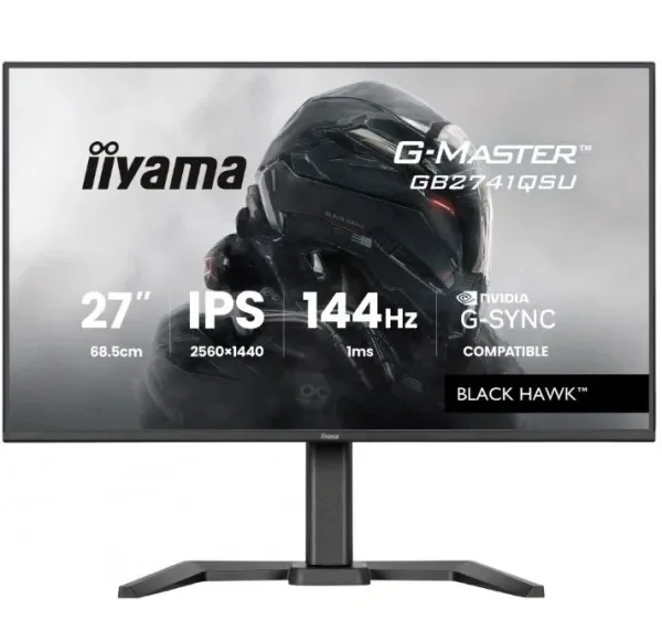 iiyama G-Master Black Hawk gaming monitor 27" QHD IPS 144Hz 1ms GB2741QSU-B1