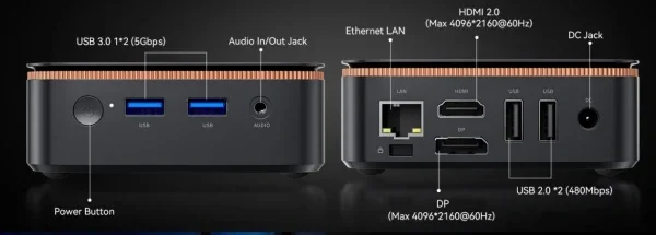 Blackview MP20 mini PC AMD Ryzen 3 3300U 8GB 256GB SSD Windows 11 Pro