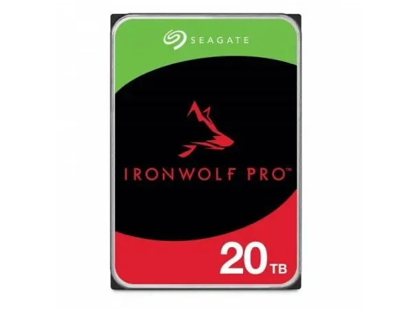 Seagate IronWolf Pro 20TB interni hard disk 3.5" SATA III 7200RPM 256MB ST20000NT001