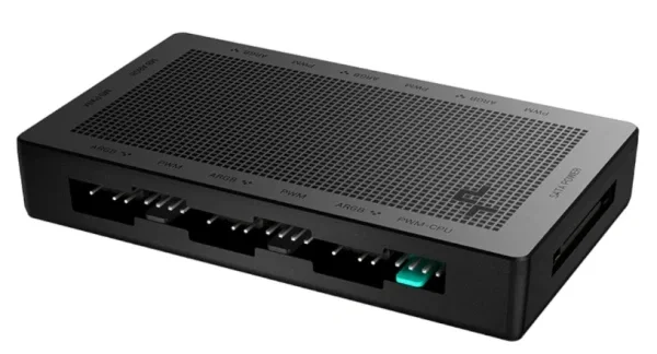 DeepCool SC790 PWM i ARGB hub 6 portova SATA napajanje crni R-SC790-BKNSNN-G