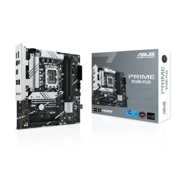 ASUS PRIME B760M-PLUS matična ploča LGA1700 DDR5 Micro-ATX 2.5G LAN 90MB1GY0-M0EAY0