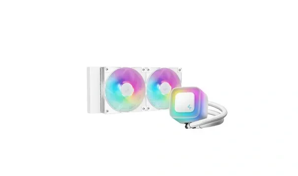 DeepCool LE240 V2 ARGB beli vodeni hladnjak za procesor 240mm R-LE240-WHAMMN-G-2