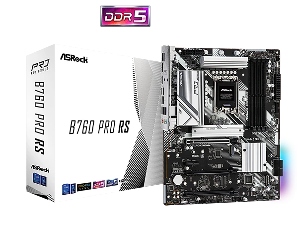 ASRock B760 Pro RS matična ploča LGA1700 DDR5 ATX PCIe 5.0 90-MXBKS0-A0UAYZ