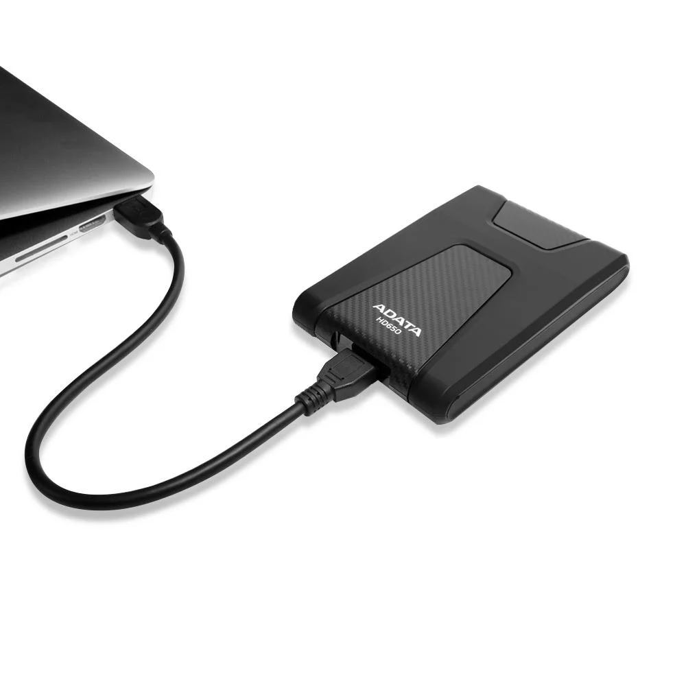 ADATA HD650 eksterni hard disk 2TB 2.5 inča USB 3.2 Gen 1 crni AHD650-2TU31-CBK