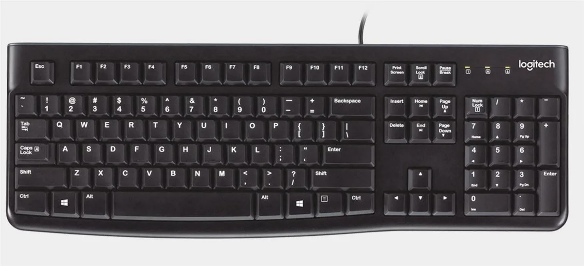 Logitech K120 žična USB tastatura US raspored OEM 920-002479