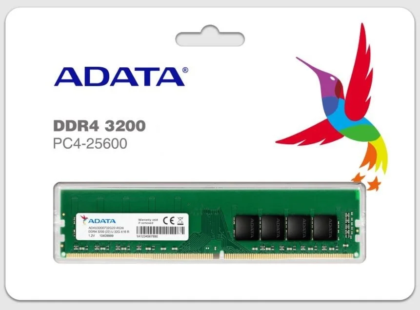 ADATA DDR4 8GB 3200 MHz RAM memorija AD4U32008G22-SGN