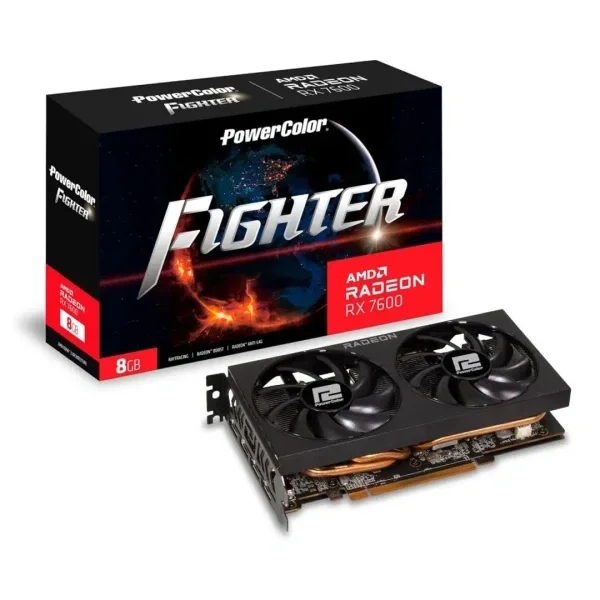PowerColor Fighter Radeon RX 7600 V2 grafička kartica 8GB GDDR6 128-bit RX7600 8G-F/V2