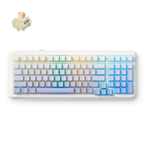 MCHOSE K99 V2 bežična mehanička gejmerska tastatura 98%, RGB, Glacier Gradient